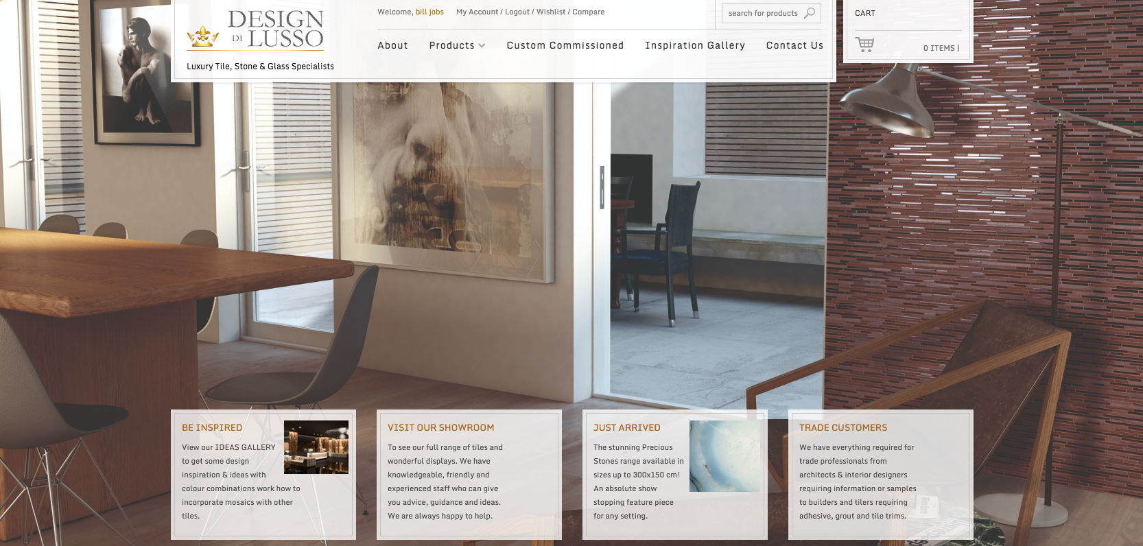 Design-di-lusso.com - Products catalogue - Freelance Developer in London